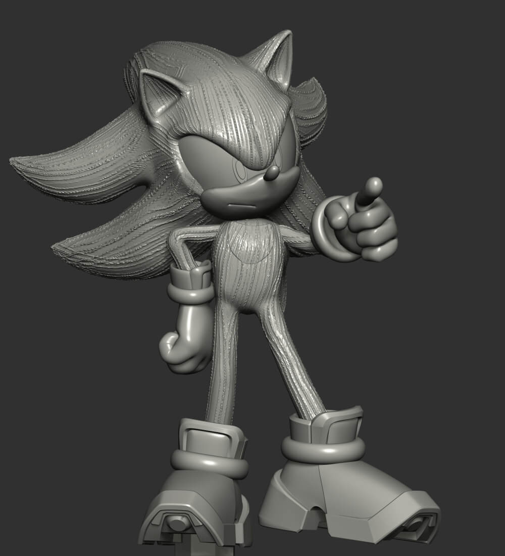Shadow - The Hedgehog 3D Model by lovemodel