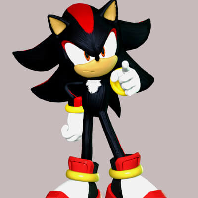 Shadow - The Hedgehog 3D Model by lovemodel