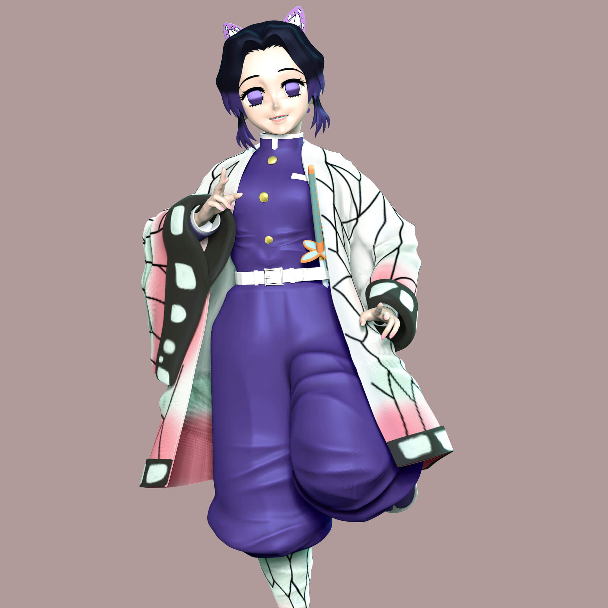 Shinobu Kocho - Kimetsu No Yaiba 3D Model by lovemodel