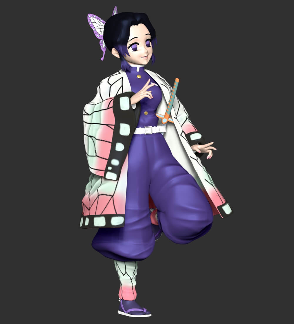 Shinobu Kocho - Kimetsu No Yaiba 3D Model by lovemodel