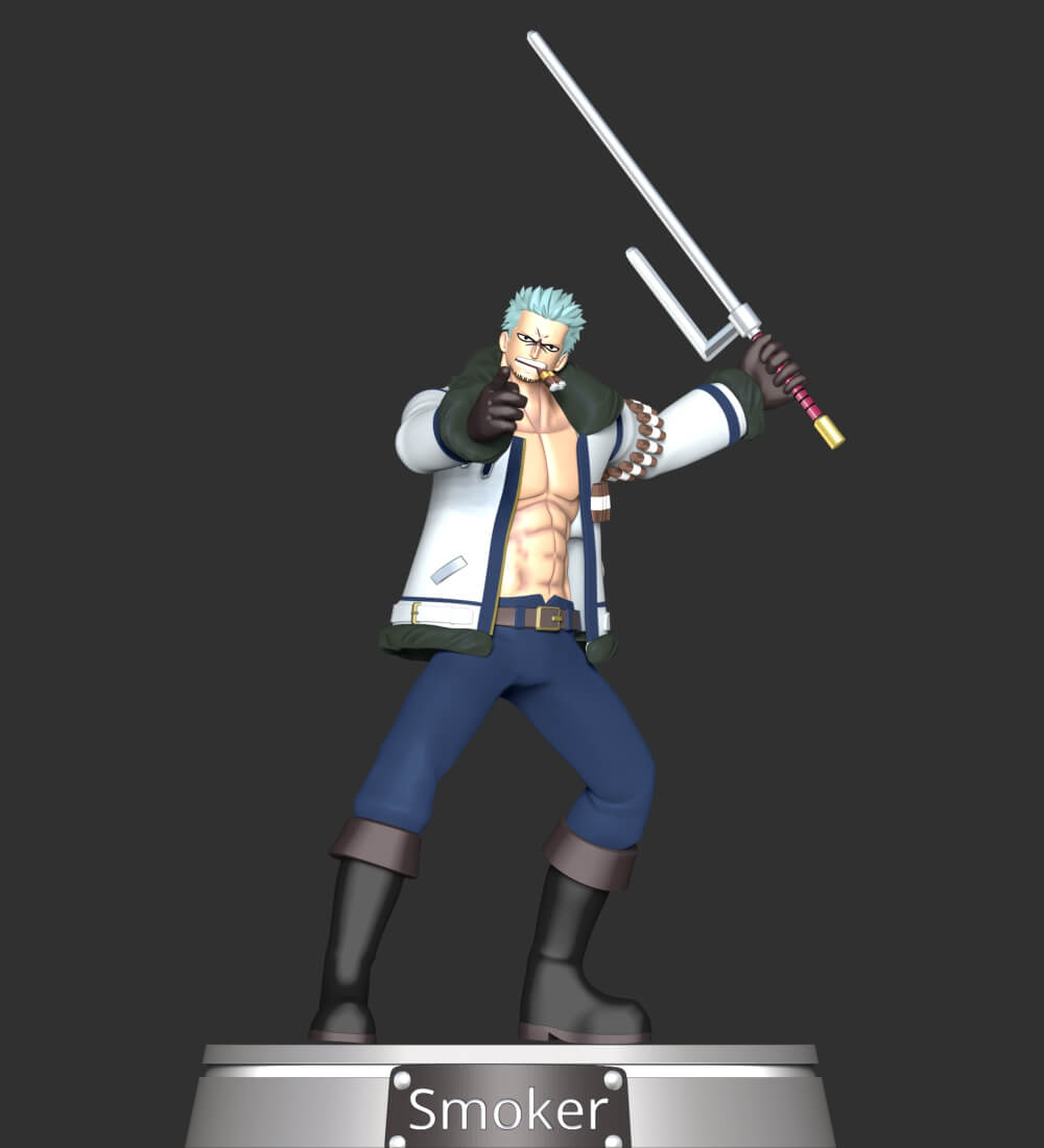 Smoker - One Piece 3D Model by lovemodel