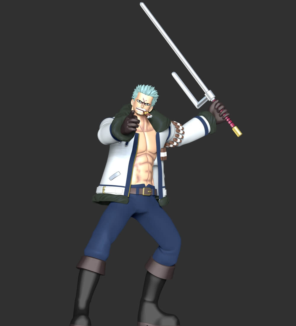 Smoker - One Piece 3D Model by lovemodel