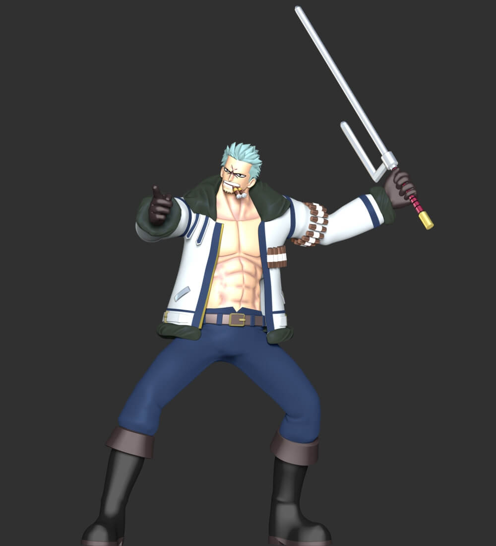 Smoker - One Piece 3D Model by lovemodel