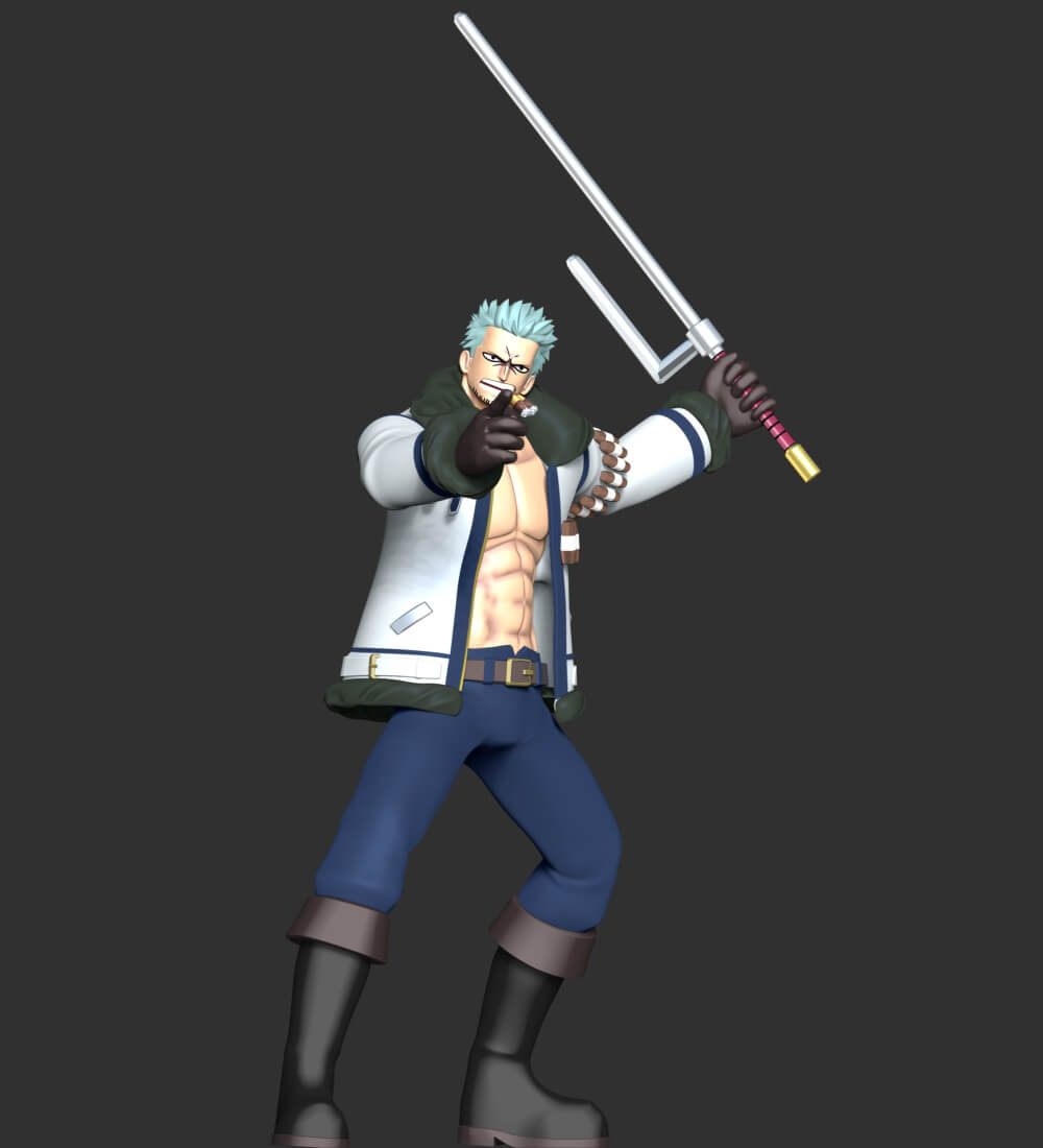 Smoker - One Piece 3D Model by lovemodel