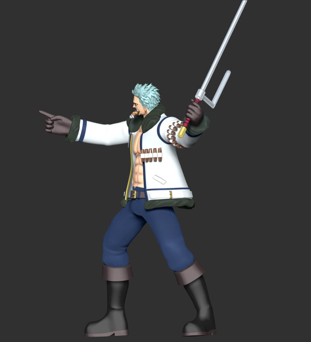Smoker - One Piece 3D Model by lovemodel