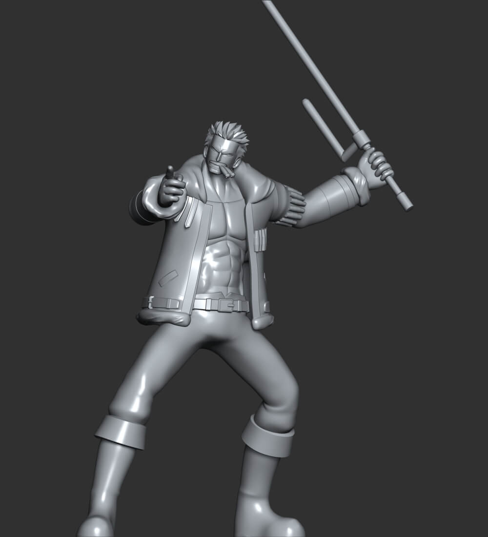 Smoker - One Piece 3D Model by lovemodel