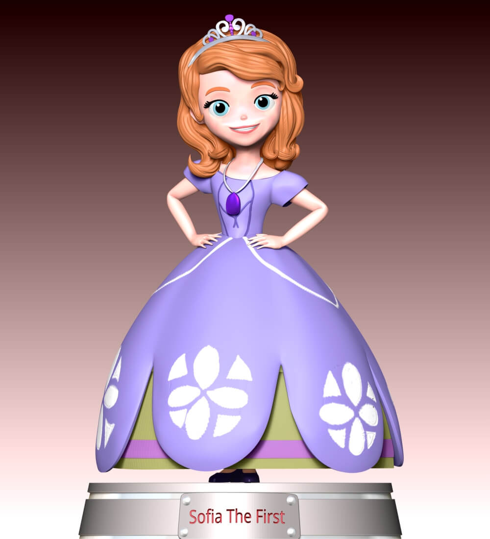 Sofia Princess - 3D Model by lovemodel
