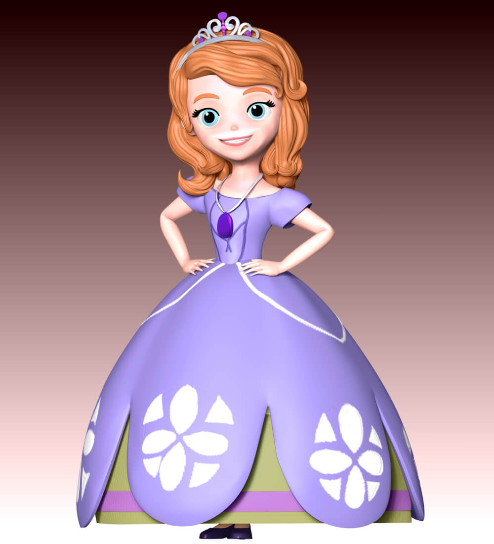 Sofia Princess - 3D Model by lovemodel