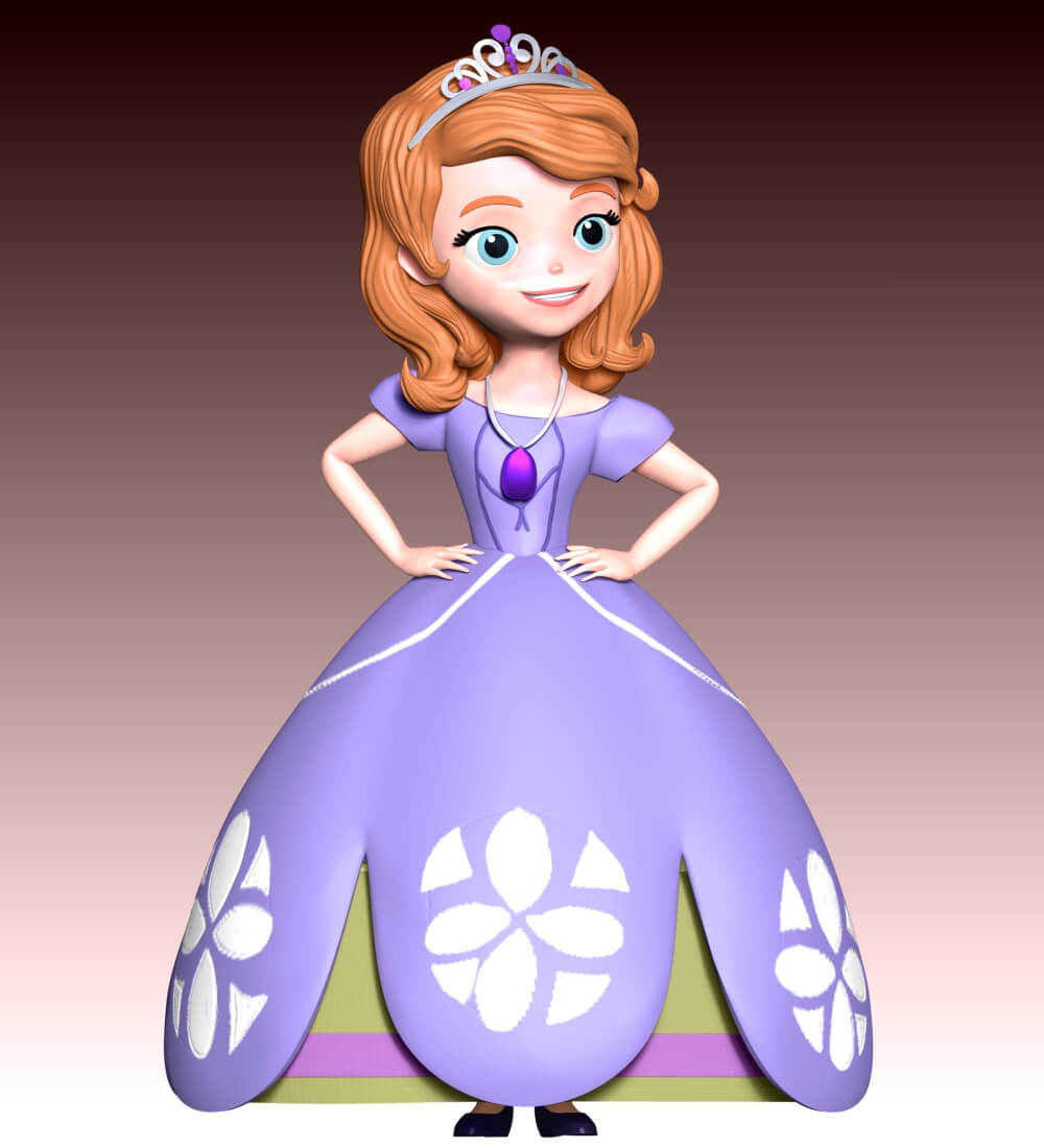 Sofia Princess - 3D Model by lovemodel
