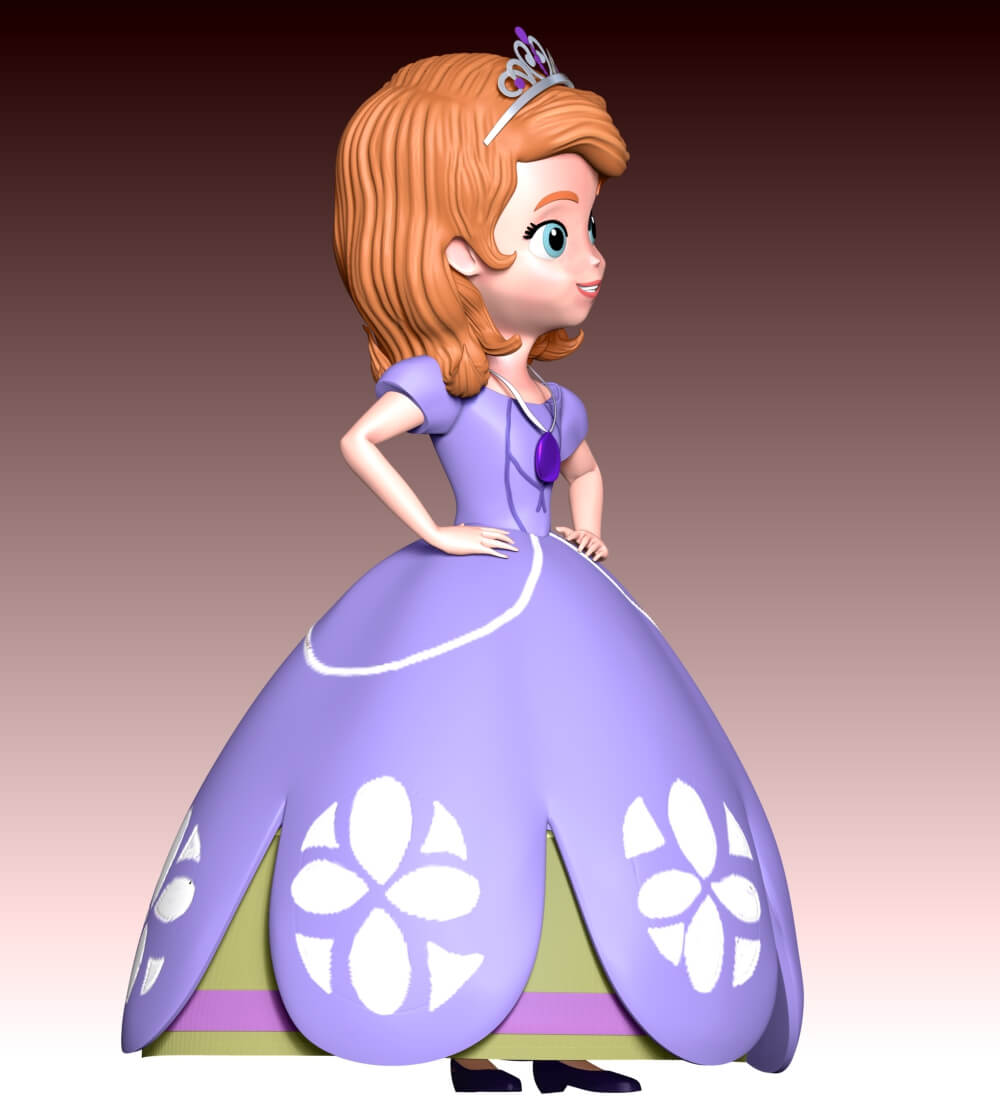 Sofia Princess - 3D Model by lovemodel