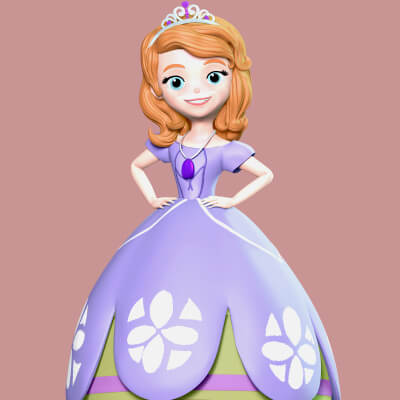 Sofia Princess - 3D Model by lovemodel