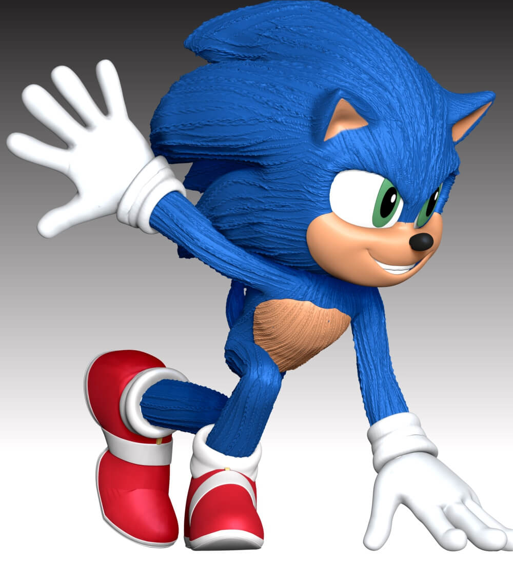 Sonic - Sonic The Hedgehog 3 Fan Art 3D Model by lovemodel
