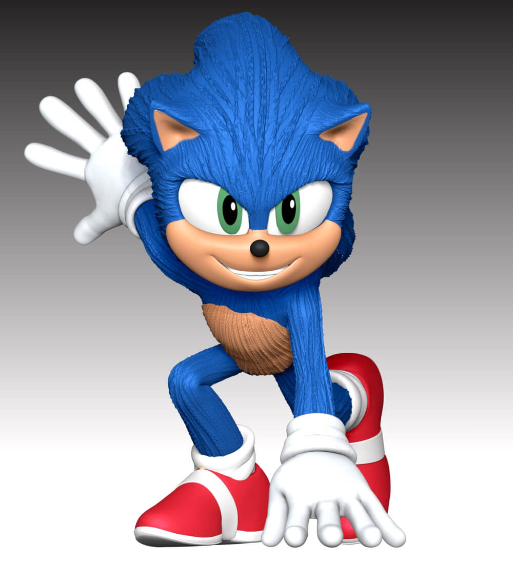 Sonic - Sonic The Hedgehog 3 Fan Art 3D Model by lovemodel