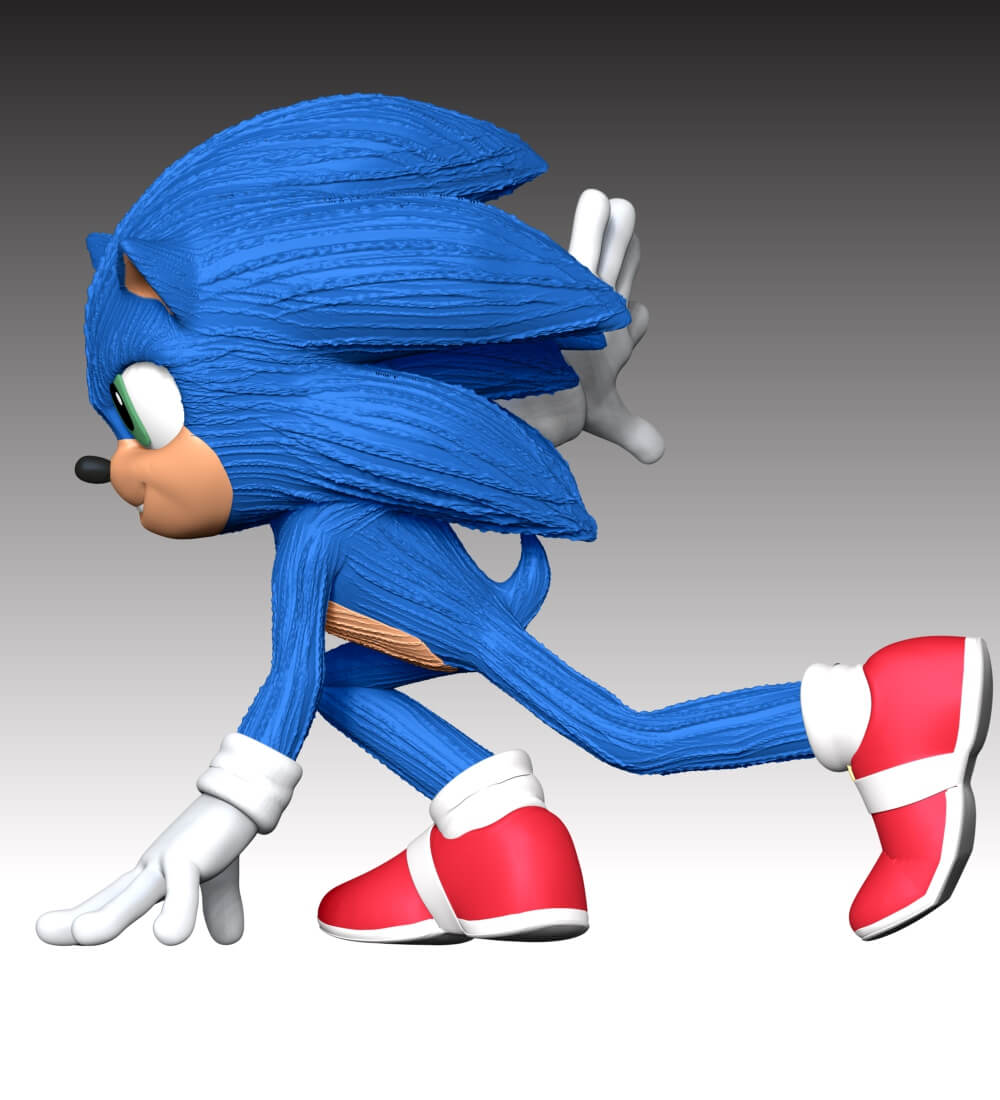 Sonic - Sonic The Hedgehog 3 Fan Art 3D Model by lovemodel
