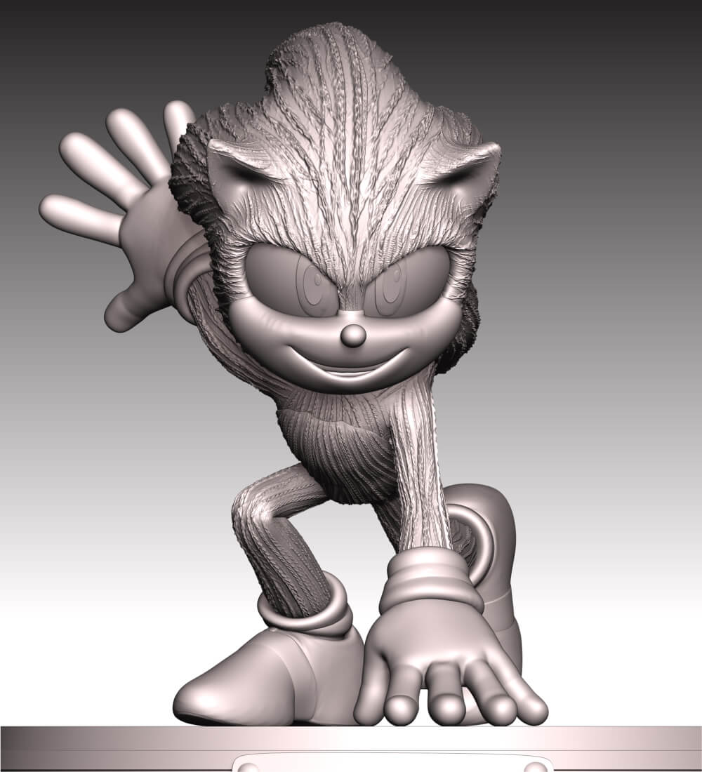 Sonic - Sonic The Hedgehog 3 Fan Art 3D Model by lovemodel