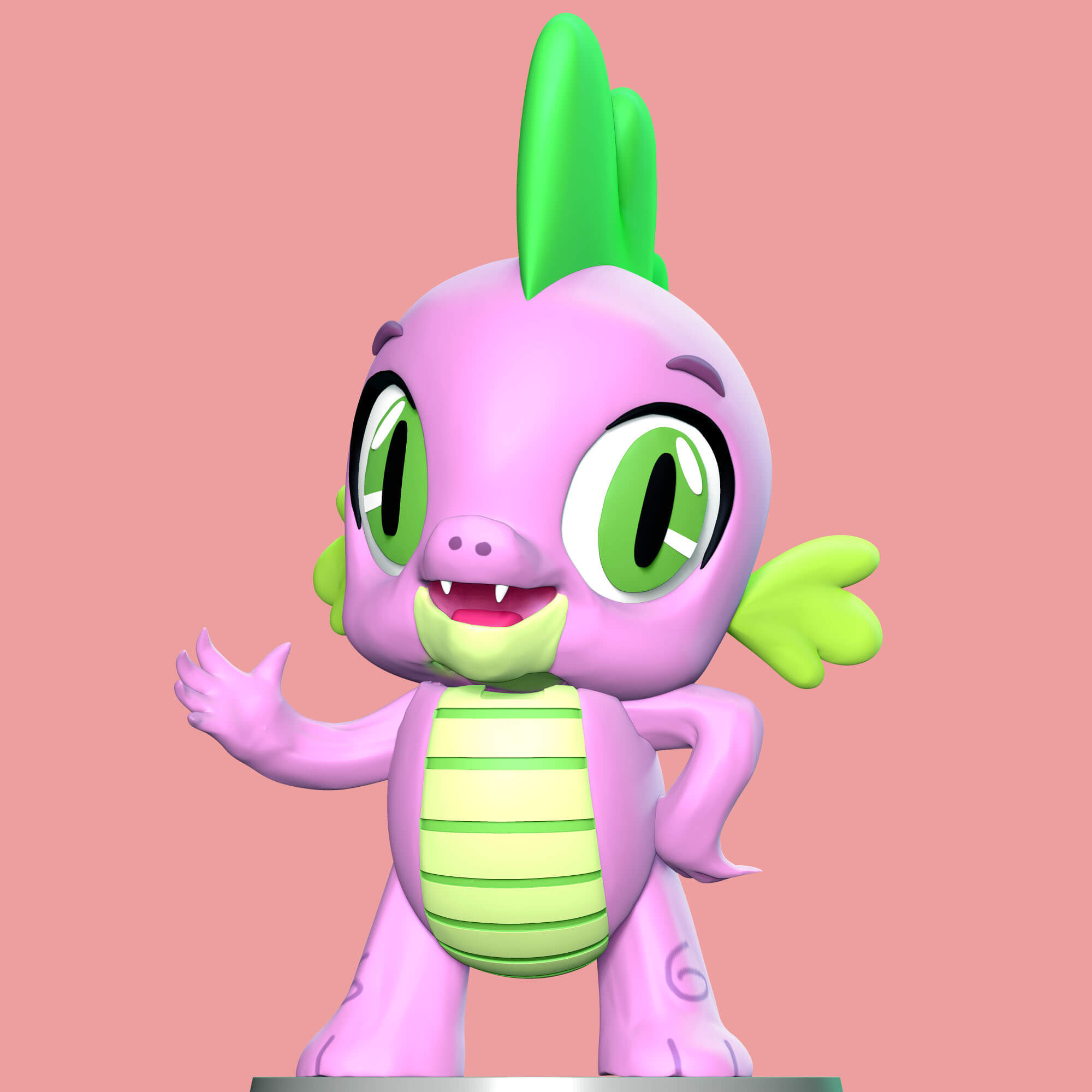 Spike - My Little Pony 3D Model by lovemodel