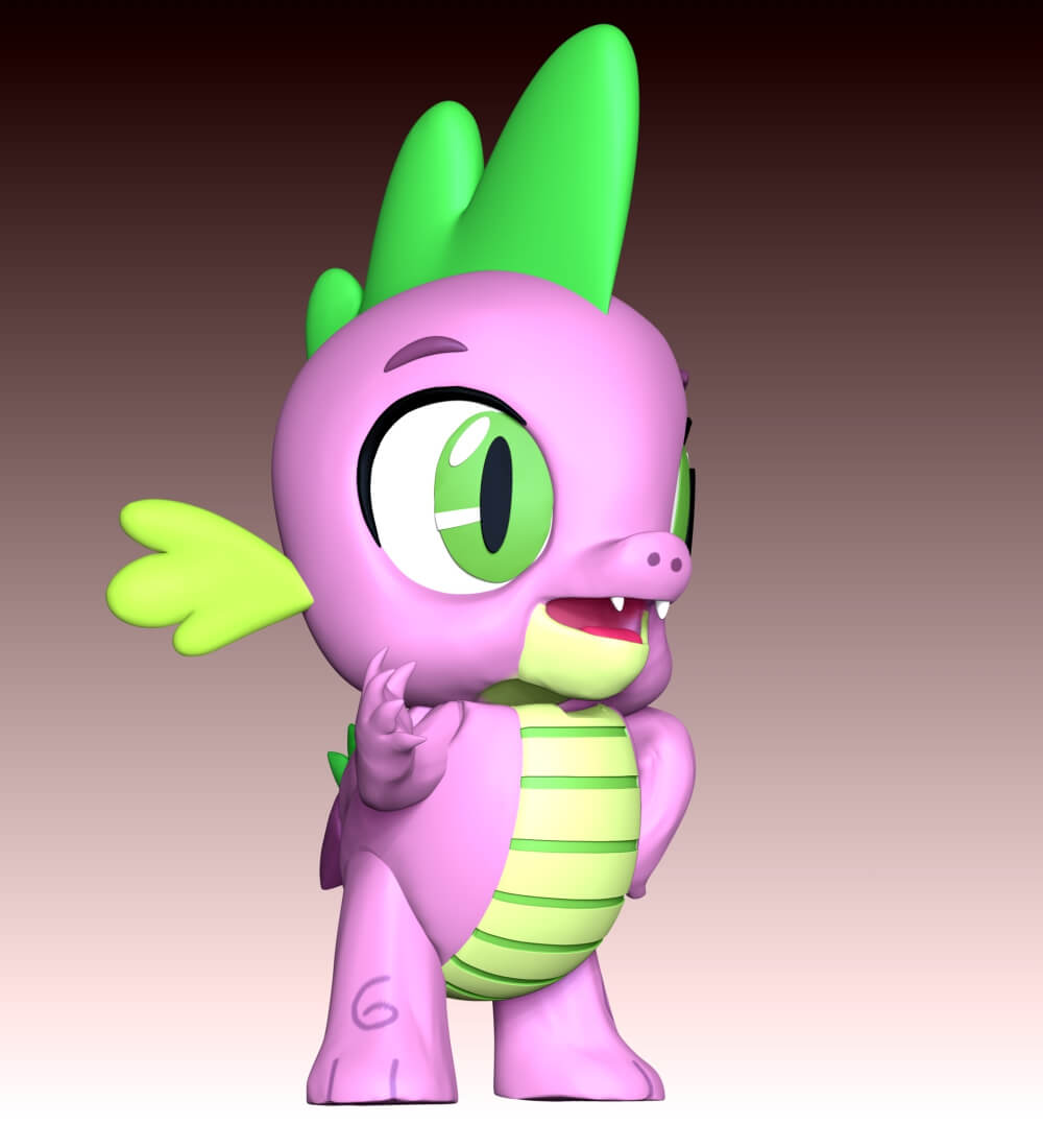 Spike - My Little Pony 3D Model by lovemodel