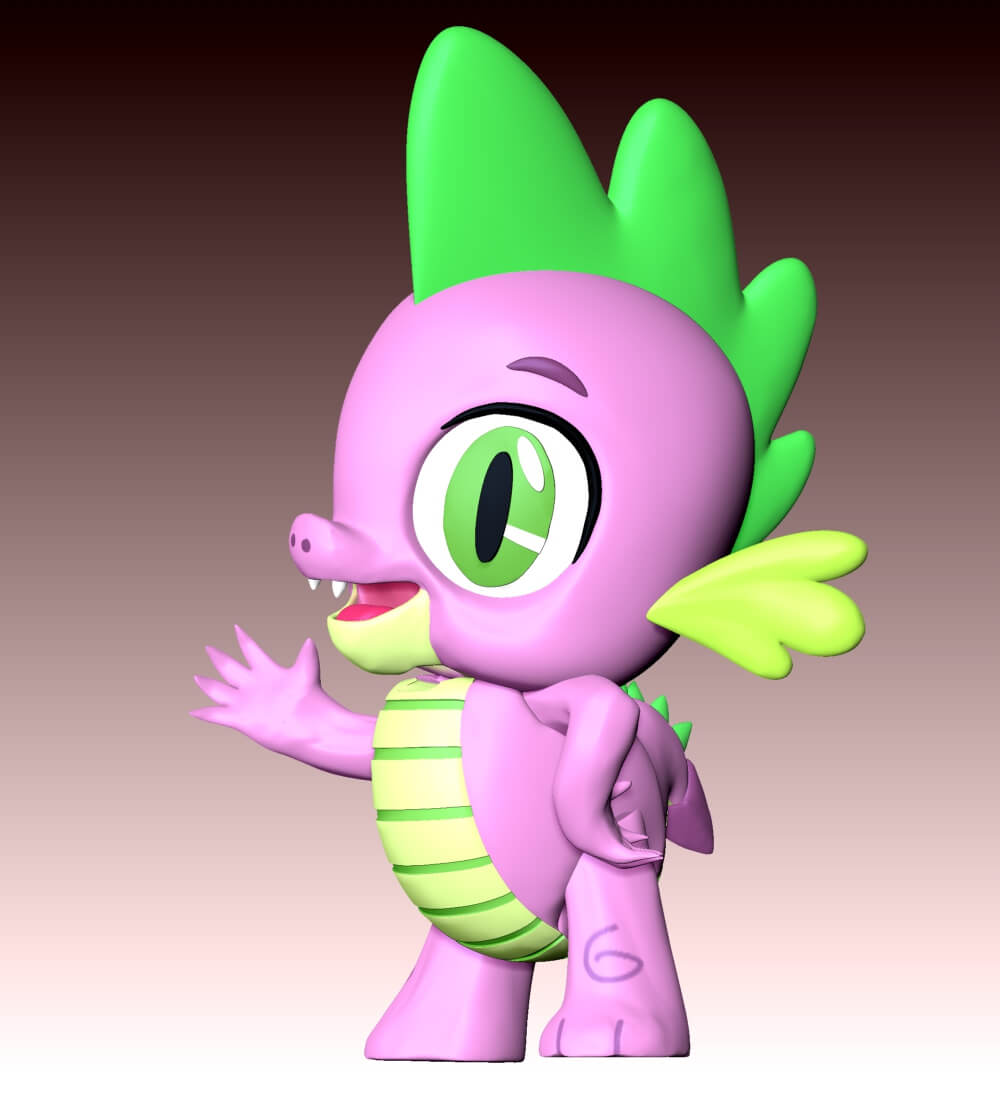 Spike - My Little Pony 3D Model by lovemodel