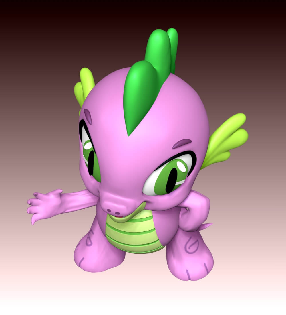 Spike - My Little Pony 3D Model by lovemodel