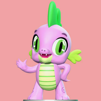 Spike - My Little Pony 3D Model by lovemodel