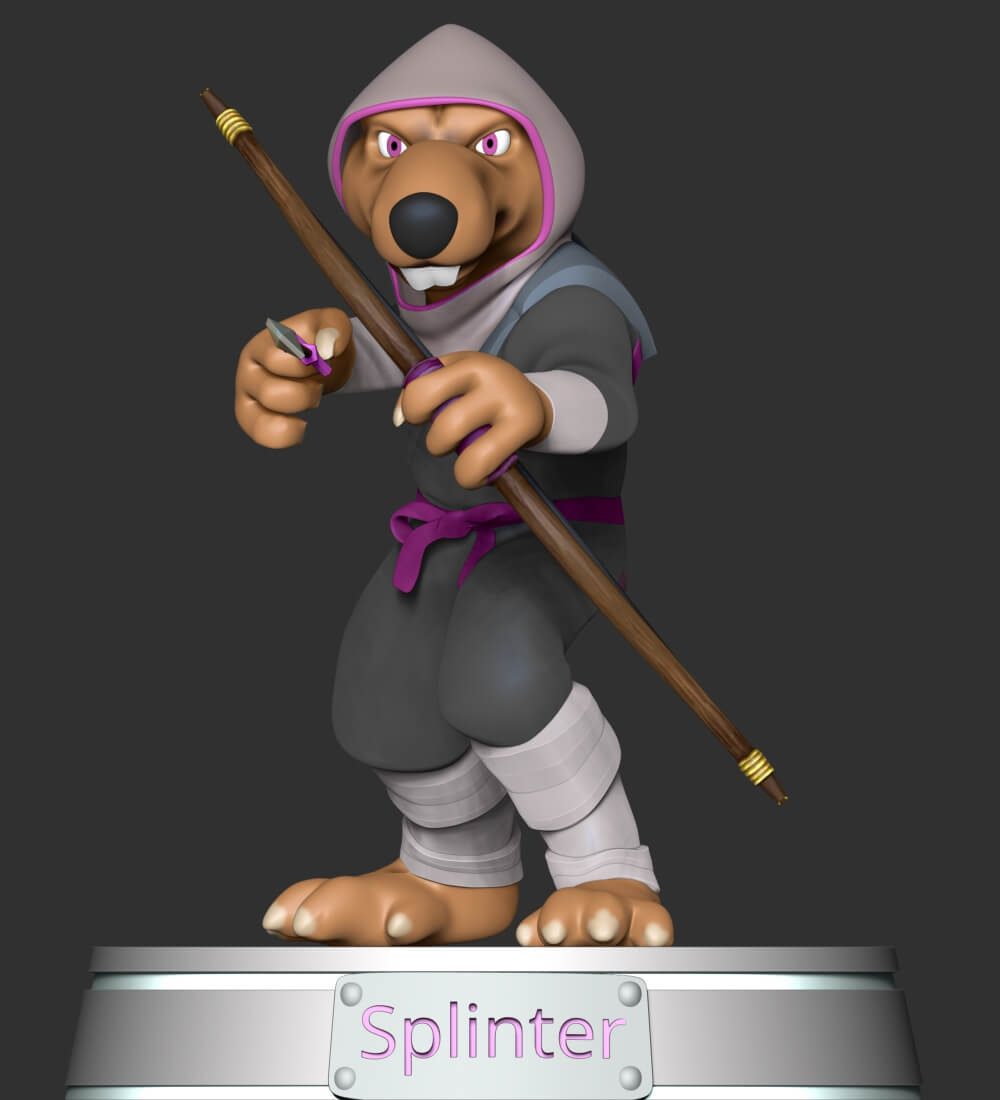 Splinter - Teenage Mutant Ninja Turtles 3D Model by lovemodel
