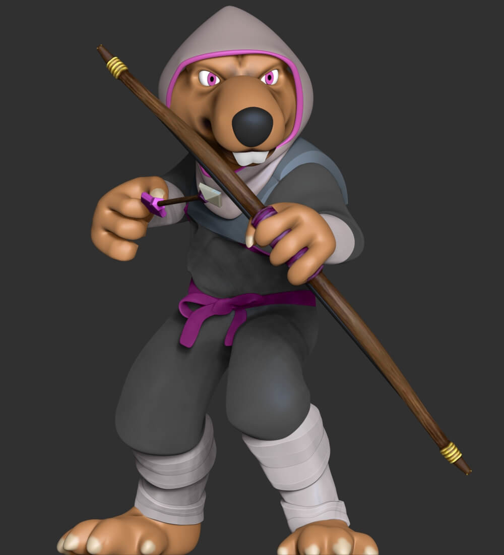 Splinter - Teenage Mutant Ninja Turtles 3D Model by lovemodel