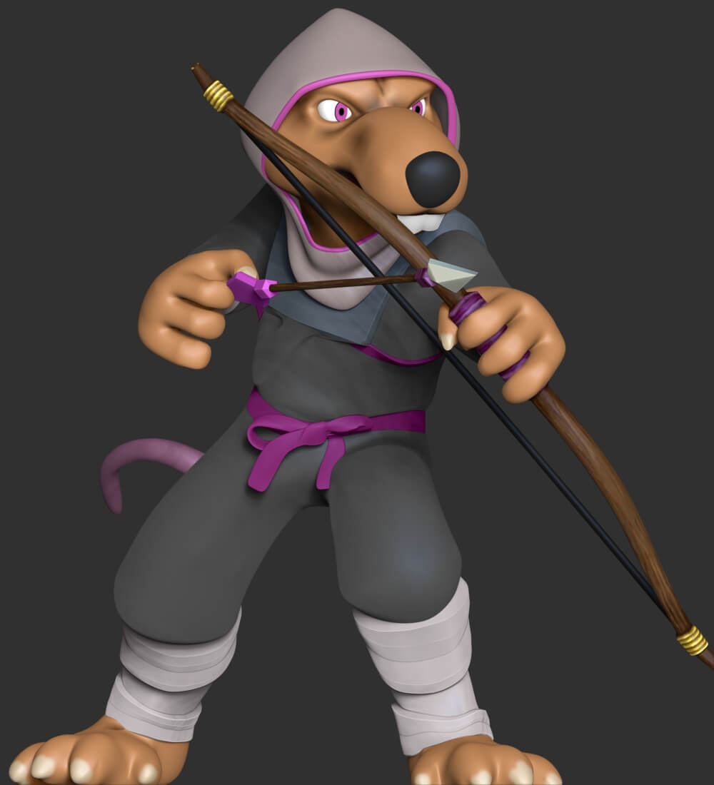 Splinter - Teenage Mutant Ninja Turtles 3D Model by lovemodel