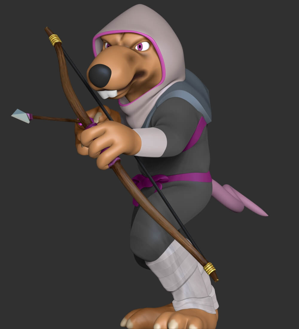 Splinter - Teenage Mutant Ninja Turtles 3D Model by lovemodel