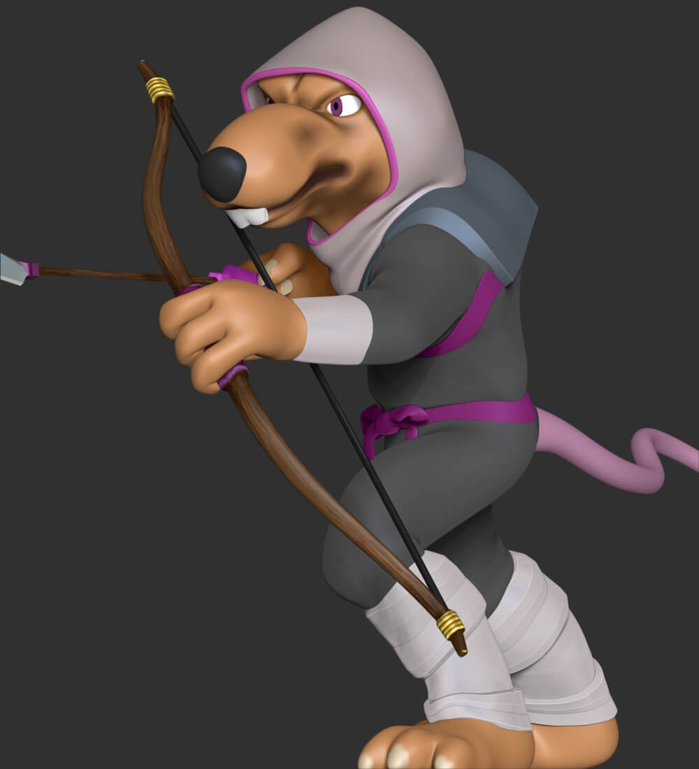 Splinter - Teenage Mutant Ninja Turtles 3D Model by lovemodel