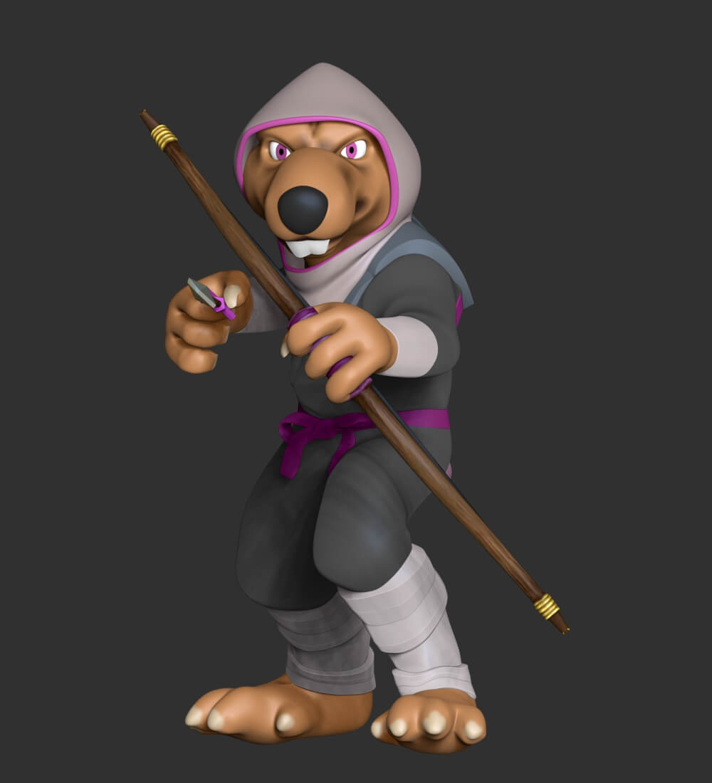 Splinter - Teenage Mutant Ninja Turtles 3D Model by lovemodel