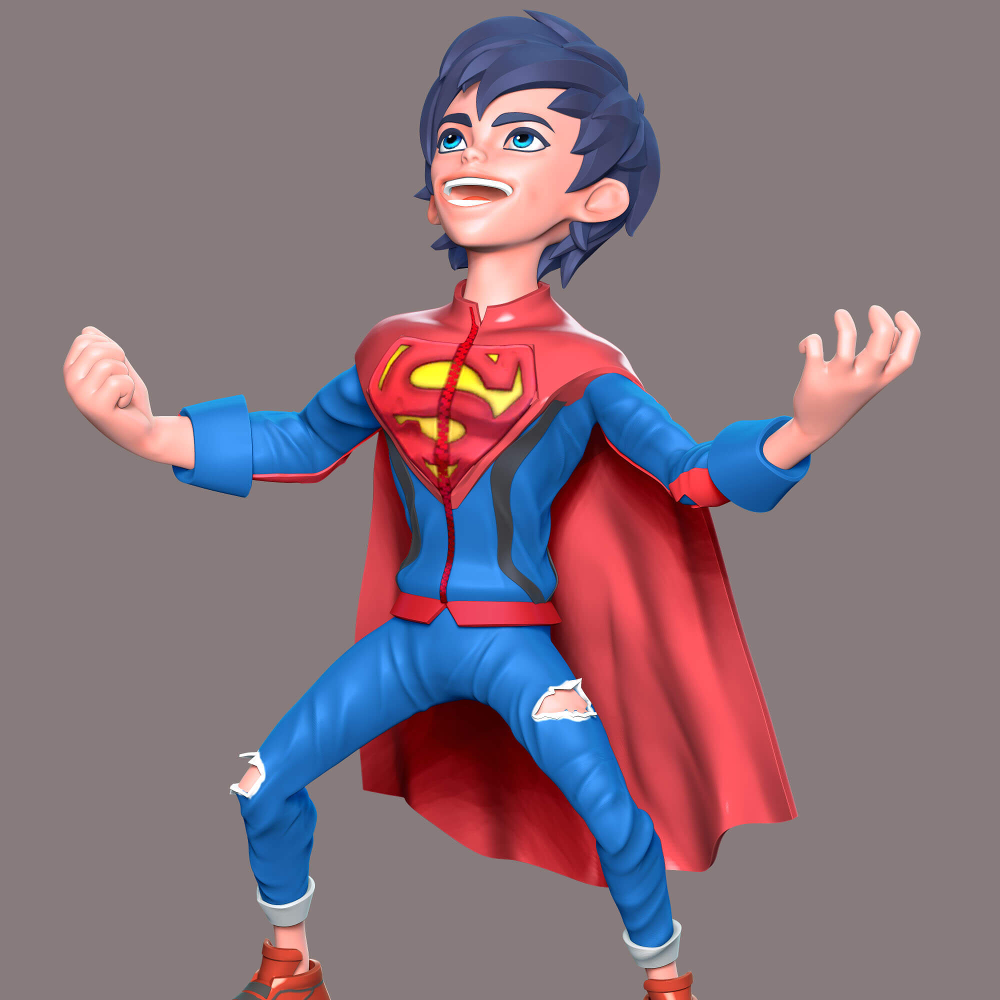 Super Boy Fan Art - 3D Print Model by lovemodel