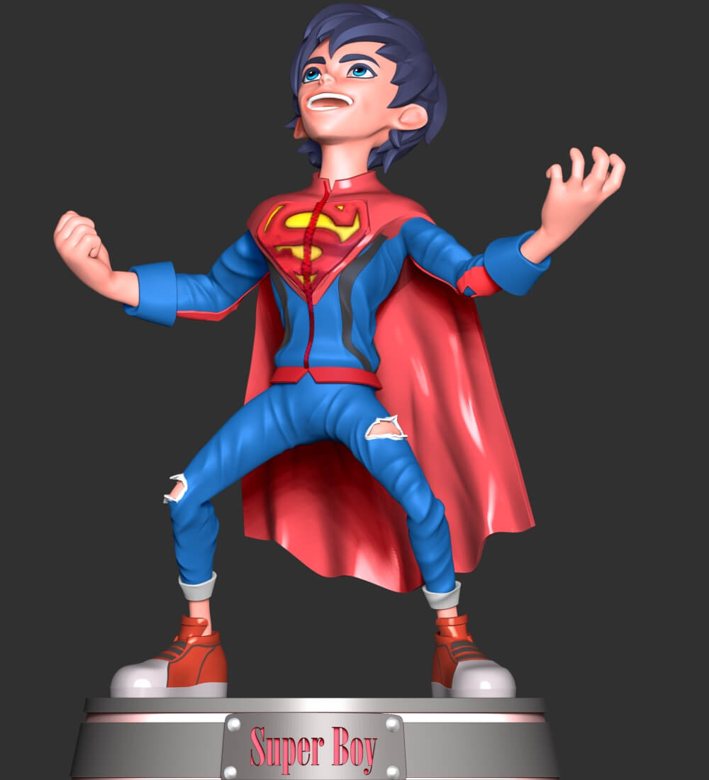 Super Boy Fan Art - 3D Print Model by lovemodel