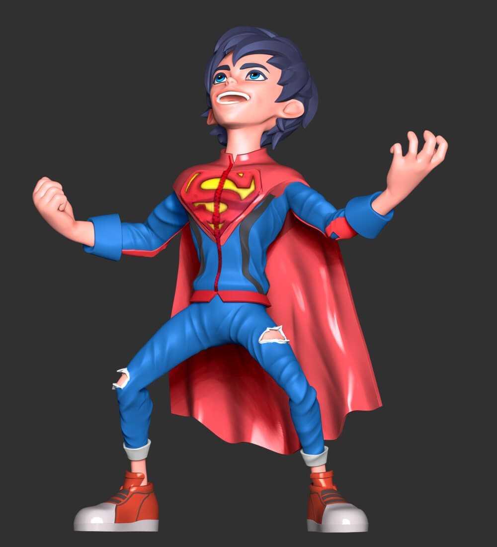 Super Boy Fan Art - 3D Print Model by lovemodel