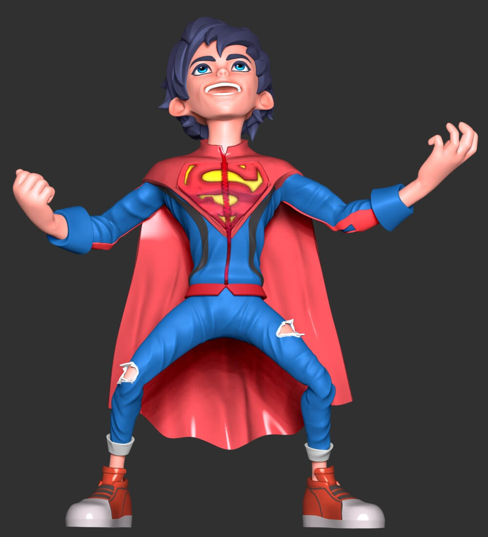 Super Boy Fan Art - 3D Print Model by lovemodel