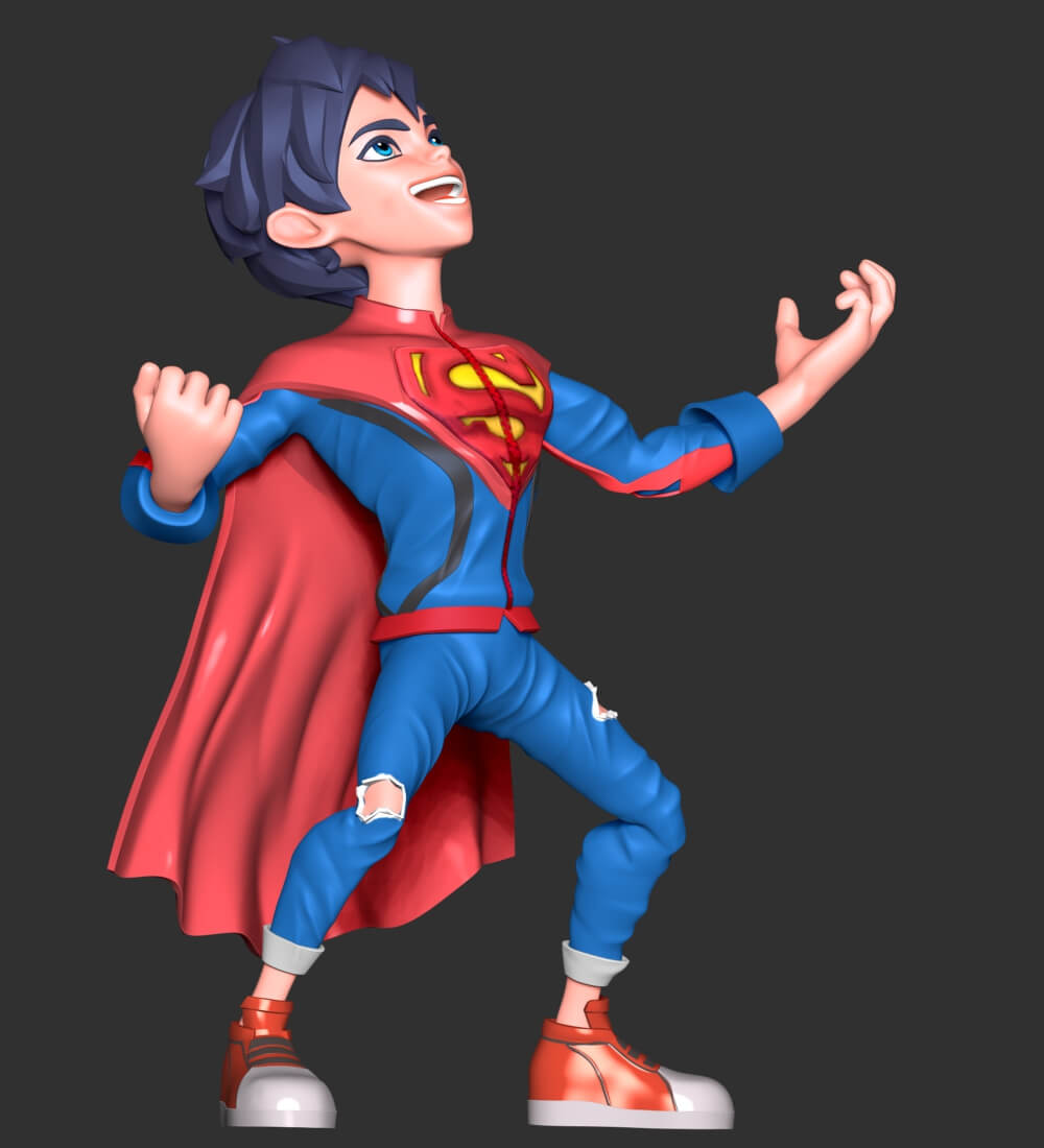 Super Boy Fan Art - 3D Print Model by lovemodel