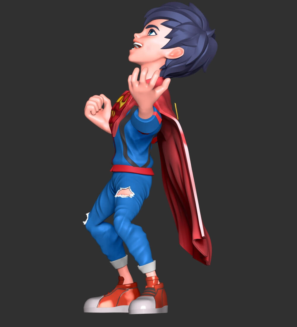 Super Boy Fan Art - 3D Print Model by lovemodel