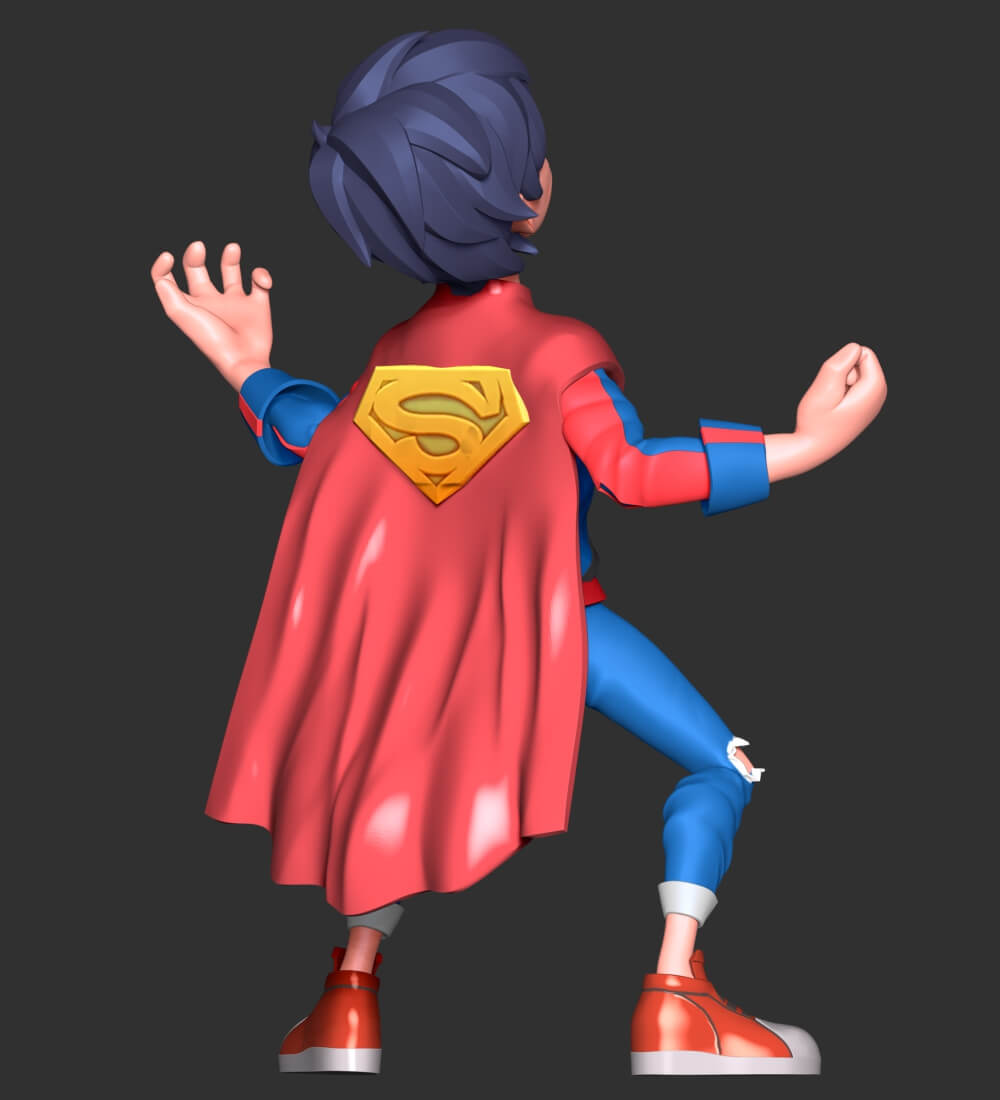 Super Boy Fan Art - 3D Print Model by lovemodel