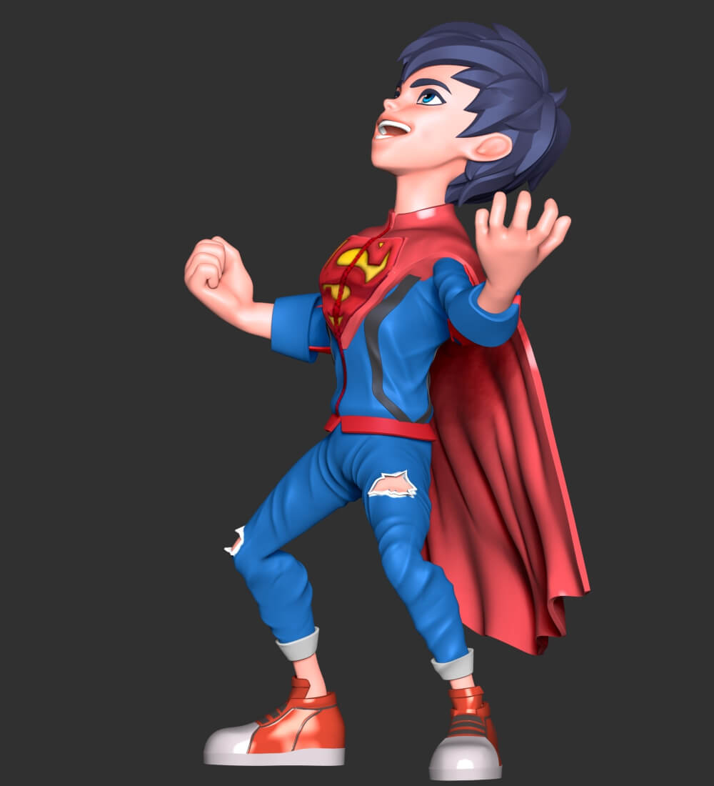 Super Boy Fan Art - 3D Print Model by lovemodel