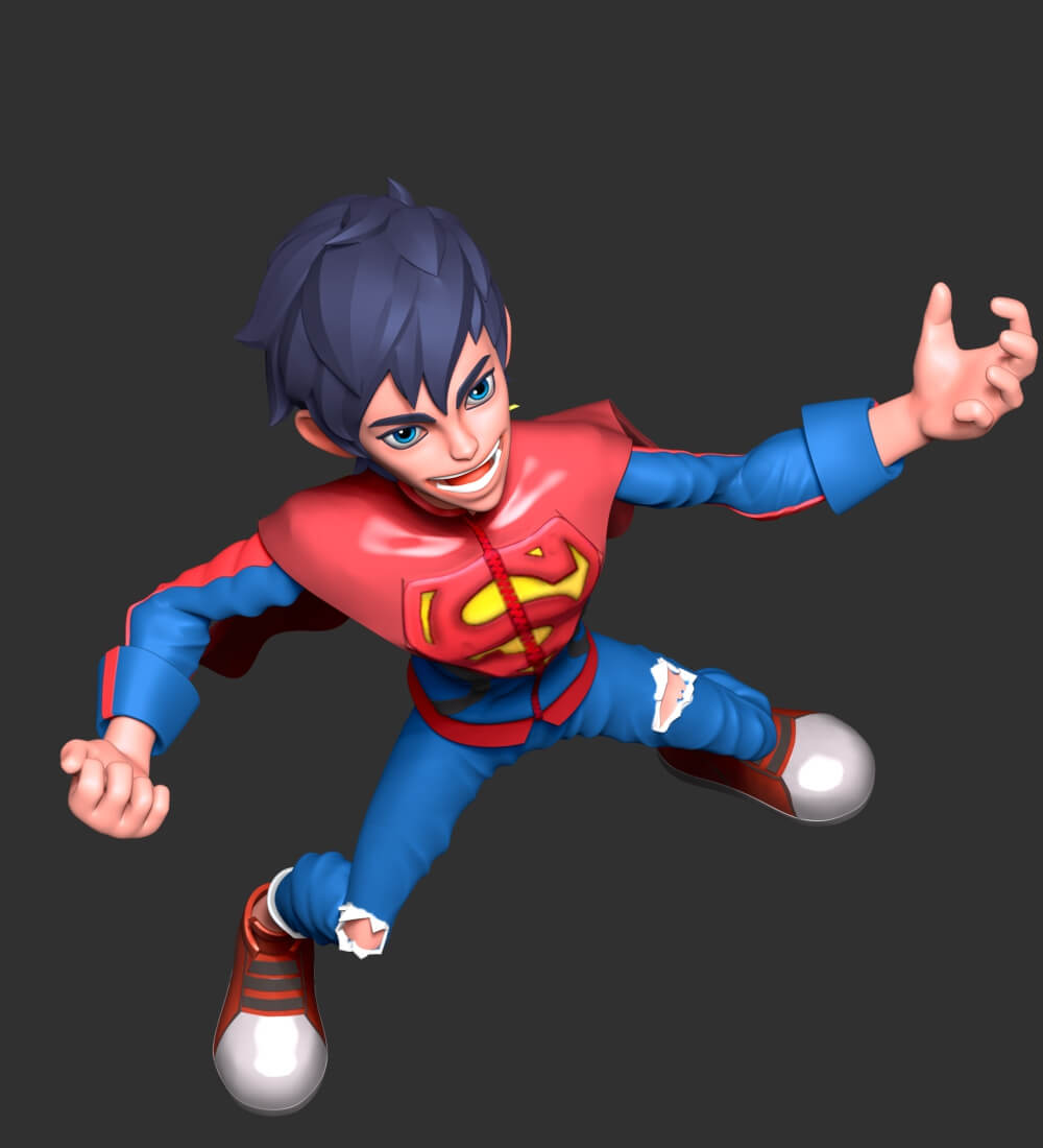 Super Boy Fan Art - 3D Print Model by lovemodel