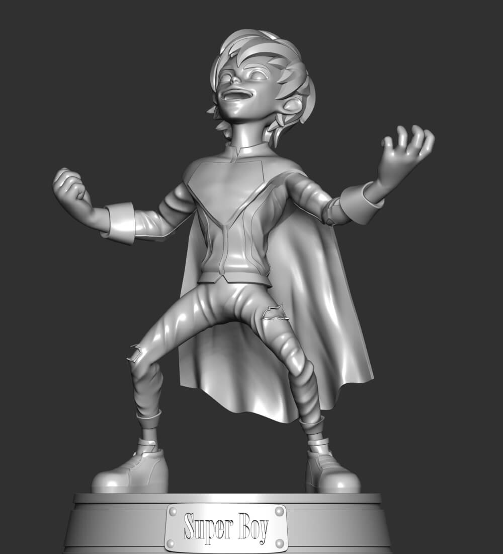 Super Boy Fan Art - 3D Print Model by lovemodel