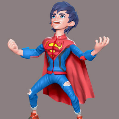 Super Boy Fan Art - 3D Model by lovemodel