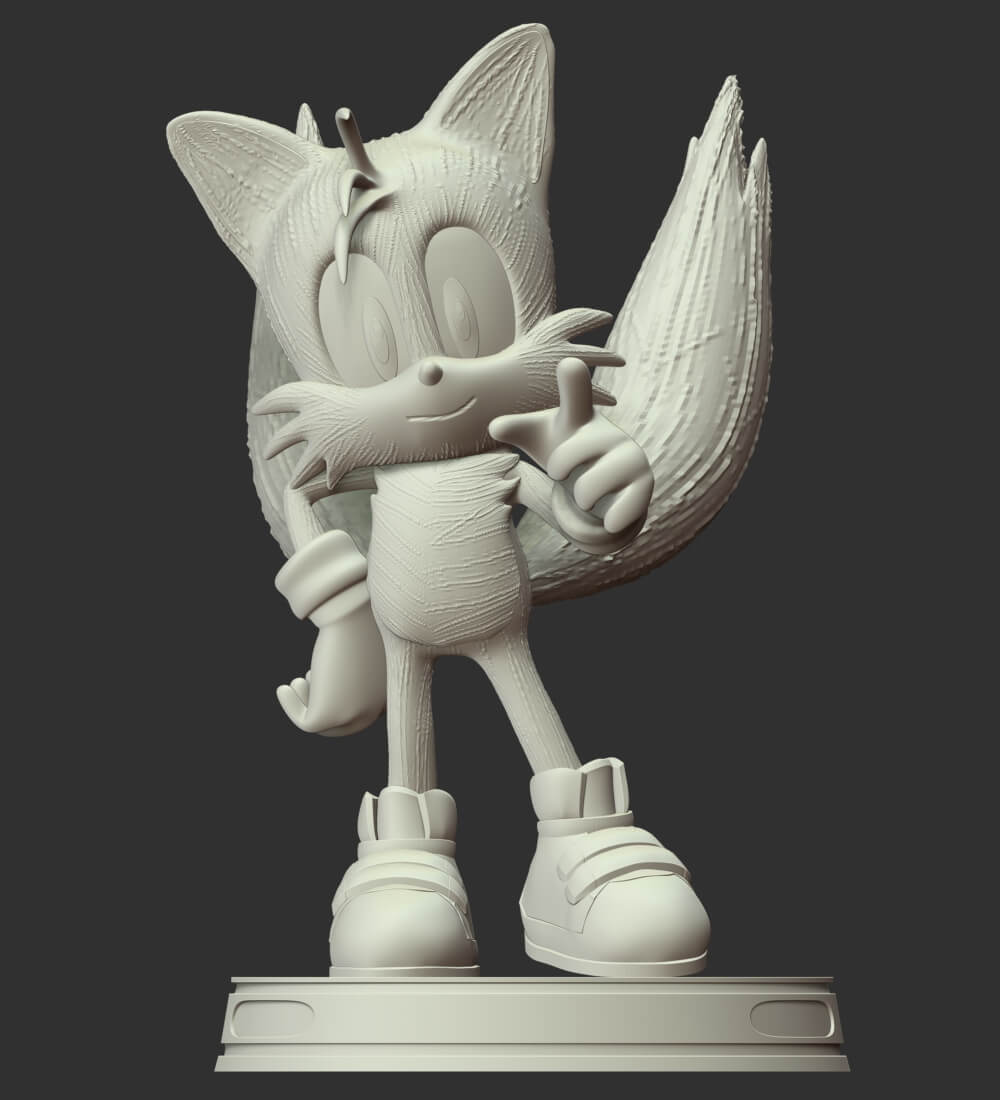 Tails - Sonic The Hedgehog 3D Model by lovemodel