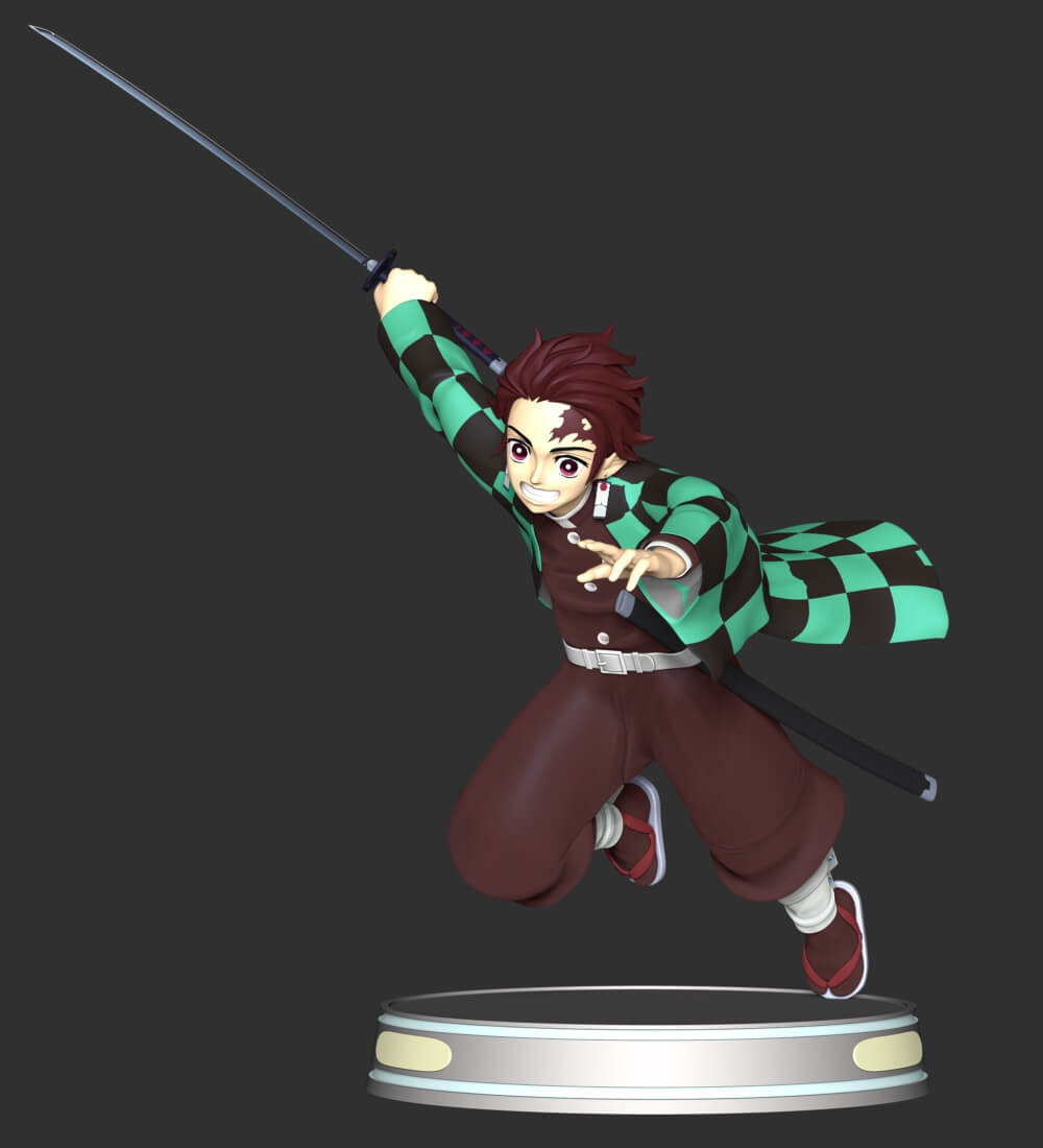 Tanjiro Kamado - Demon Slayer 3D Model by lovemodel