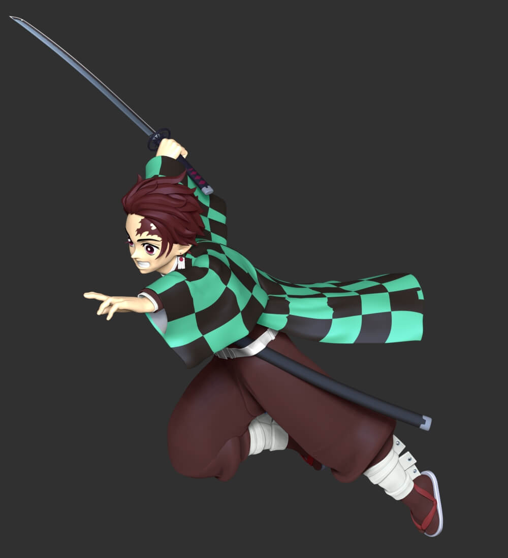 Tanjiro Kamado - Demon Slayer 3D Model by lovemodel