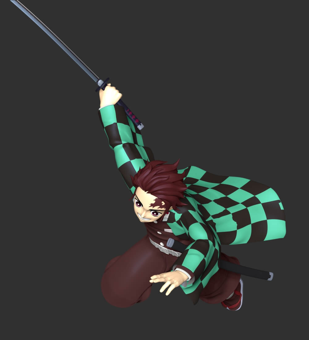 Tanjiro Kamado - Demon Slayer 3D Model by lovemodel