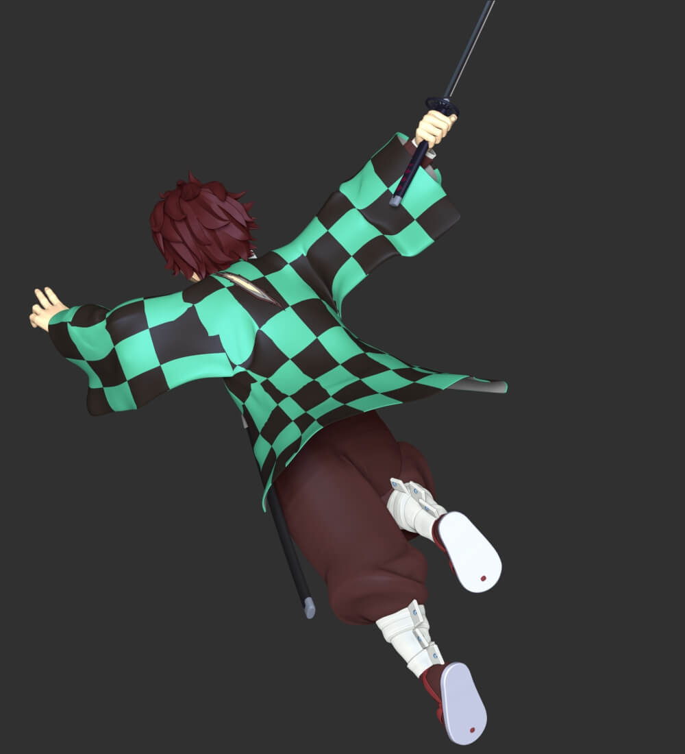 Tanjiro Kamado - Demon Slayer 3D Model by lovemodel