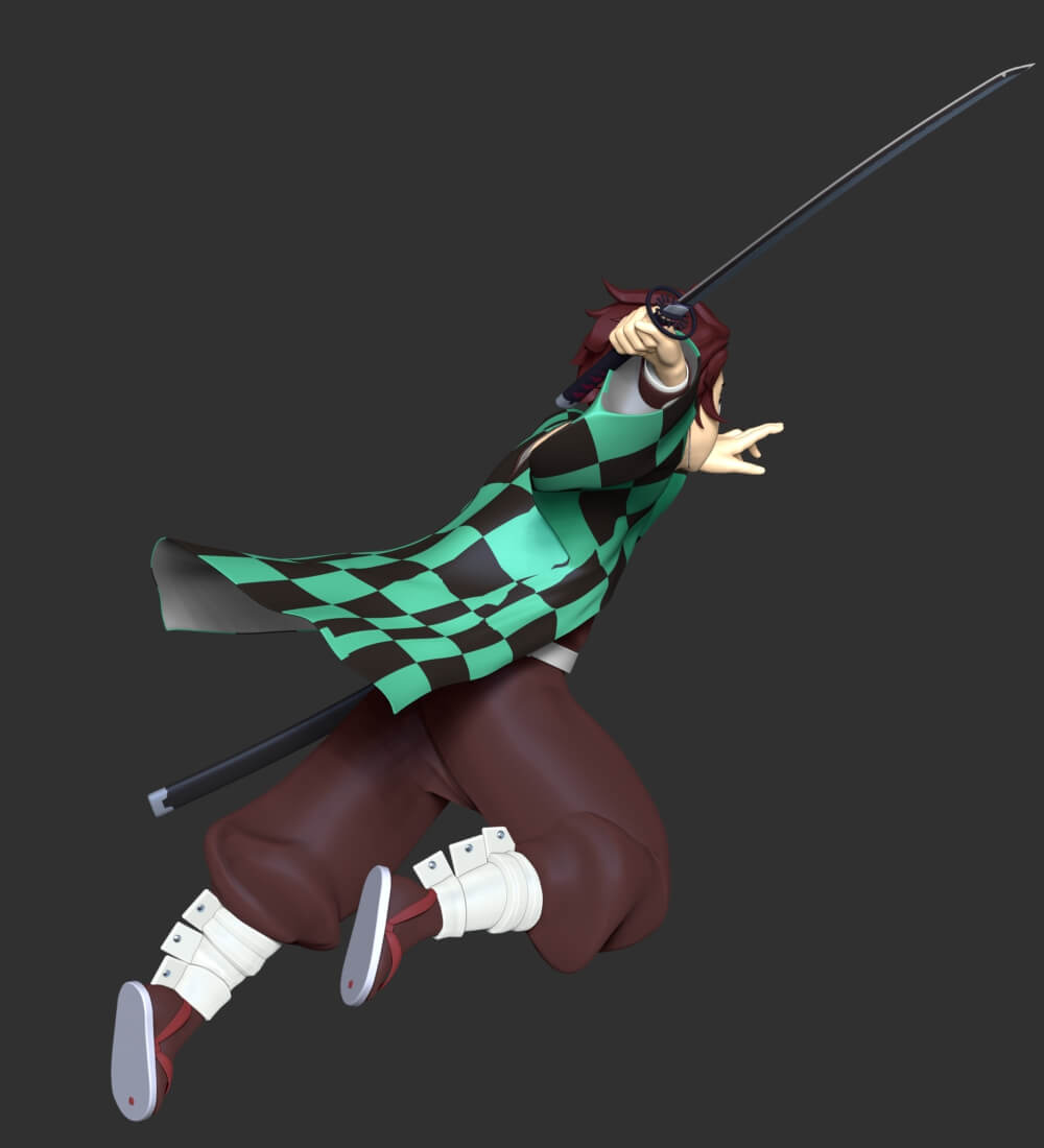 Tanjiro Kamado - Demon Slayer 3D Model by lovemodel