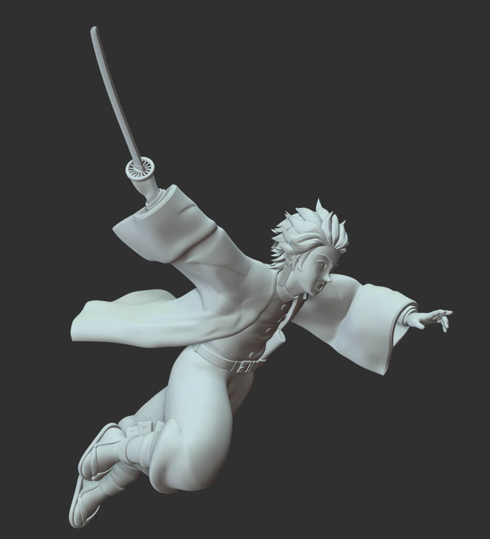 Tanjiro Kamado - Demon Slayer 3D Model by lovemodel