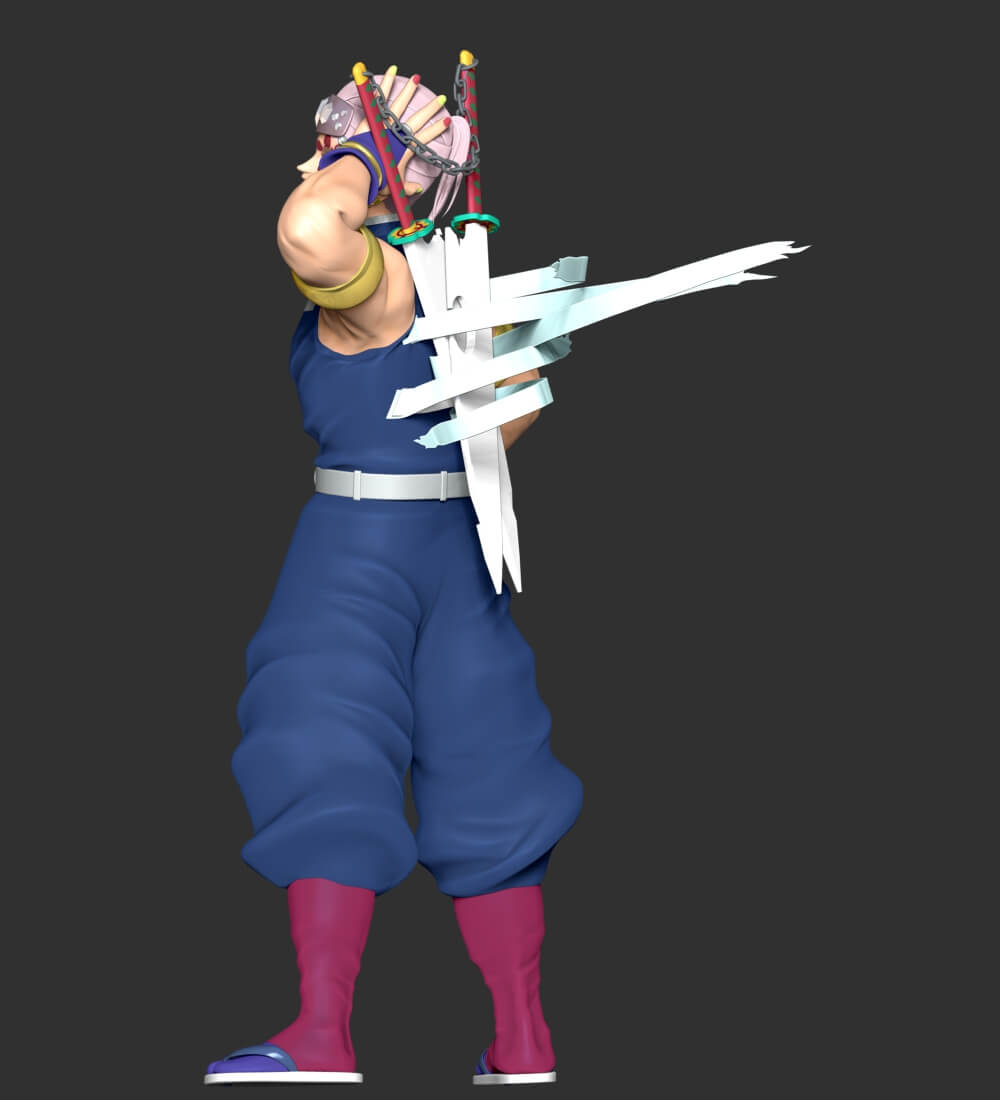 Tengen Uzui - Demon Slayer Kimetsu No Yaiba 3D Model by lovemodel