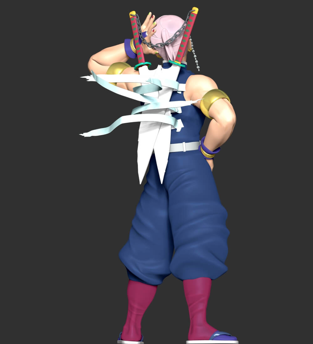 Tengen Uzui - Demon Slayer Kimetsu No Yaiba 3D Model by lovemodel